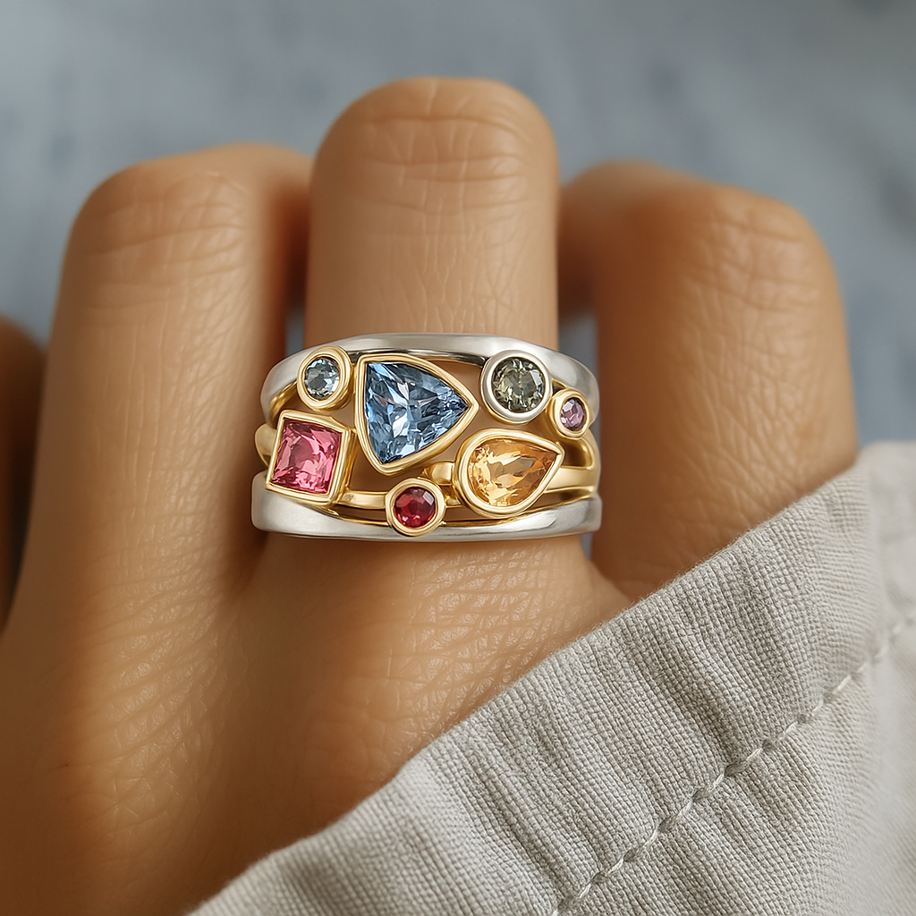 Vintage Colorful Zirconia Ring – Sophie Gems
